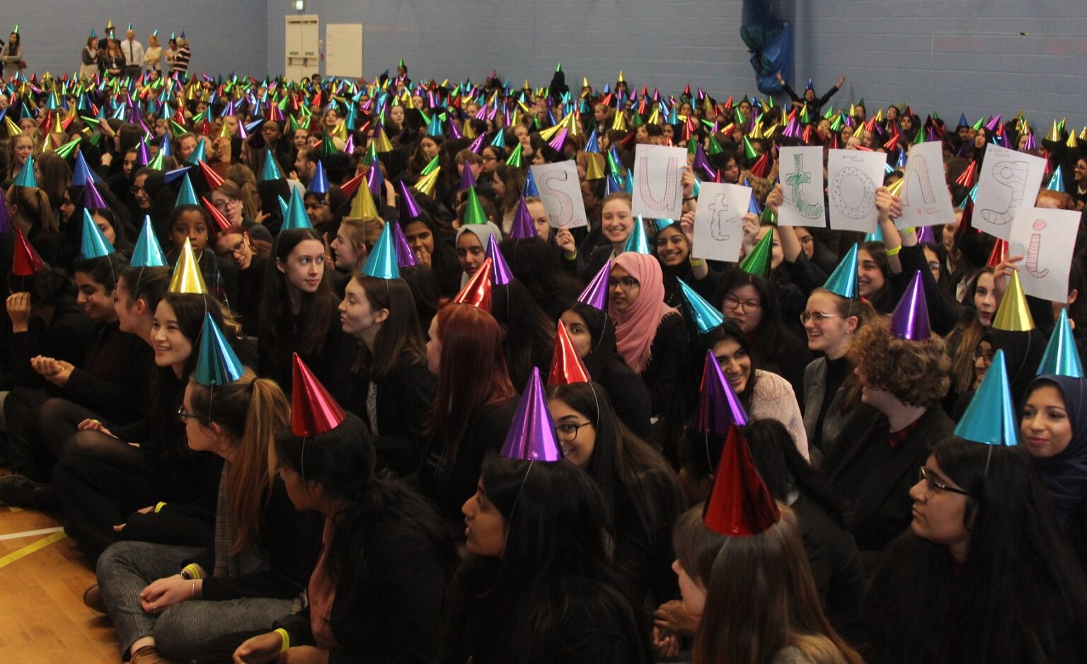 SUTTON GIRLS GRAMMAR SCHOOL IN BIRTHDAY RECORD ATTEMPT